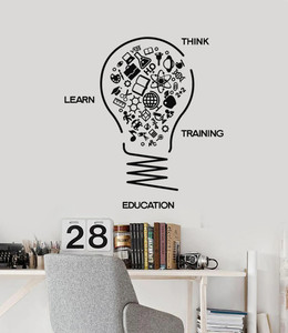 STIKHUB 60 cm Learn think training education wall sticker Self Adhesive ...