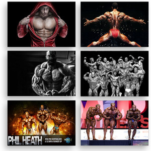DK RAM 30.48 cm Bodybuilders Motivational Posters For Gym Room Wall ...