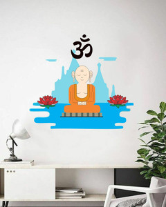 Flipkart SmartBuy 58 cm Gautam Buddha Wall Sticker Size- 58 cm x 40 cm ...