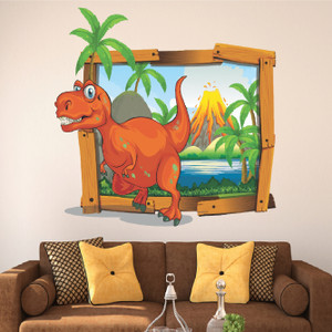 Wallzone 100 cm Dragon Pvc Vinyl Wallsticker For Decorations Self ...