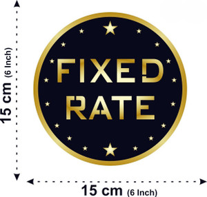 YIXT 15 cm Acrylic Fixed Rate Name Plate|Fixed Rate Sign Stickers for ...