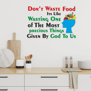stylishdecor 152.4 cm dont waste food its delicius Self Adhesive ...
