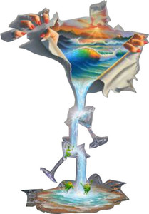 Vijaya enterprises 61 cm Flood In the Poster Magnetic Sticker (Pack of ...