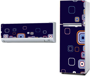 HS Decals 160 cm x 60 cm | Double Door Fridge & AC Vinyl Sticker With ...