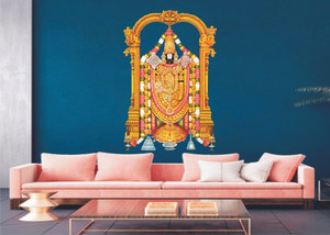 parth decor 87 cm Tirupati Balaji - Lord Venkateswara wall sticker Self ...