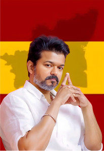 udhaya 50 cm Thalapathy Vijay TVK Wall Sticker – Easy Apply & Removable ...
