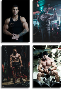 DK RAM 30.48 cm Bodybuilder Motivational Poster For Room Gym Wall Decor ...