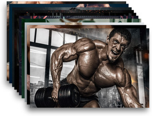 DK RAM 30.48 cm Bodybuilders Motivational Poster For Gym Room Wall ...