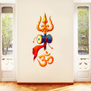 Krishna Sticker 60 cm Trishul Om Lord Shiva Sanker Bhagwan Bholenath ...