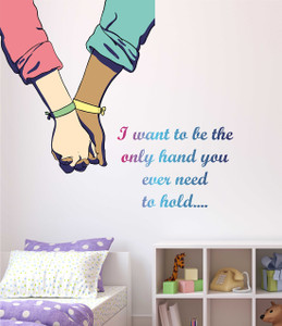 Tuffuk 60 cm Love Proposal | Wall Stickers | PVC Vinyl | Non-Reusable ...