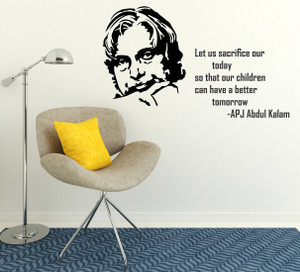 Keliko 90 cm APJ Abdul Kalam | Wall Stickers | PVC Vinyl | Non-Reusable ...