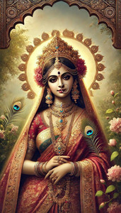 swaroopa 16.5 inch Radha rani A3 size non tearable sticker Self ...