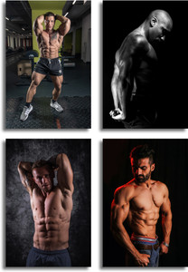 ModernDecor 30.48 cm Bodybuilder Motivational Poster For Room Gym Wall ...