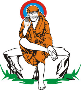 Decoration Stickers 1 cm sai baba wall sticker mulicolor stickergod ...