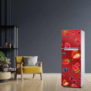 HS Decals 160 cm x 60 cm | Decorative Double Door Fridge Vinyl Sticker ...