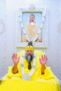 swaroopa 16.5 inch Premanand ji maharaj A3 size non tearable sticker ...