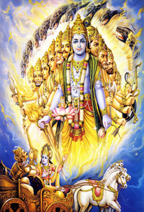 ShubhFly 47 cm Lord Krishna Virat Roop in Mahabharat Arjun Wall Sticker ...