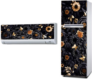 HS Decals 160 cm x 60 cm | Double Door Fridge & AC Vinyl Sticker With ...