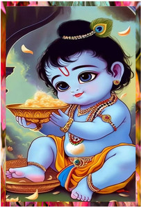 AK GRAPHICS 75 cm KHATU SHYAM JI WALL STICCKER Self Adhesive Sticker ...