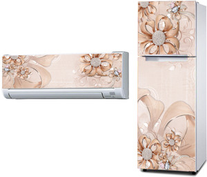 HS Decals 160 cm x 60 cm | Double Door Fridge & AC Vinyl Sticker With ...