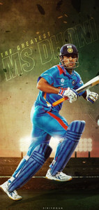 Online Collections 30.48 cm ms dhoni Sticker Poster ms dhoni Poster ...