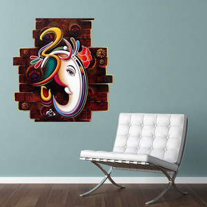 Divine Printry 56 cm Size, Shree Lord Ganesha Ganpati ji Wall Self ...