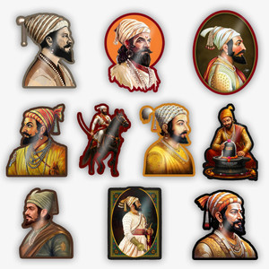 STICK STORE 2.8 inch Shivaji Maharaj Stickers - Premium Artwork ...
