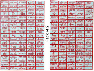 Chitrang 2.5 cm masala labels sticker in hindi pack of 2 Self Adhesive ...