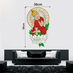 SAI DESIGNS 38 cm bhudha ji wall_stickergod _bhagwan ji wall sticker ...