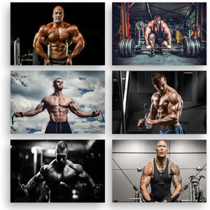 DK RAM 30.48 cm Bodybuilders Motivational Posters For Gym Room Wall ...