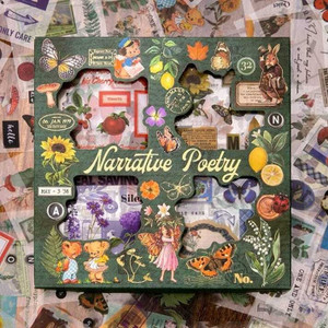 Riydh Trends 10 inch Kawaii Vintage Narrative Potery Sticker KIT ...