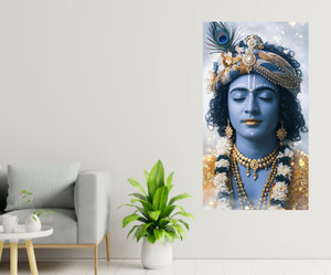 GLOBAL GRAPHICS 68 cm Krishna Ji Wall Poster- Wall Sticker Self ...