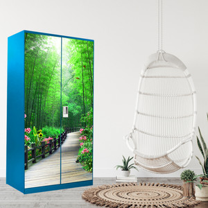 DecorWear 219 cm Almirah sticker roll GardenStreetAlmira wardrobe ...