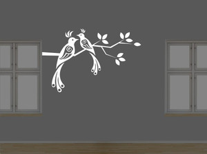 Sticker Hub 40 cm White Birds decorative wall sticker (40cm x 60cm ...