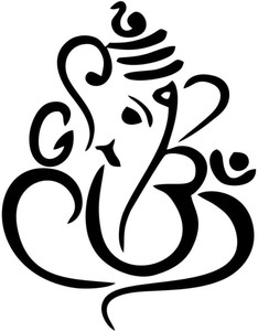 ASW 3.8 inch Ganesha Vinyl Car Sticker – 3.8 x 2.9 Inch Waterproof Self ...