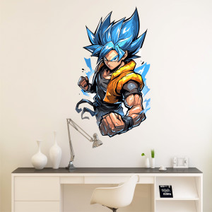 ArtfulDecals 60 cm Goku stylish wall sticker Self Adhesive Sticker ...