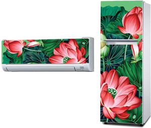 HS Decals 160 cm x 60 cm | Double Door Fridge & AC Vinyl Sticker With ...