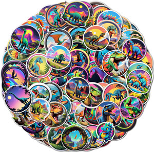 Omita 4.72 cm Cute Baby Dinosaur Cartoon Stickers for Kids Notebook ...