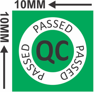 RAIMO 0.5 cm Qc Passed Stickers Label Small Size,10MM, Paper, Self ...