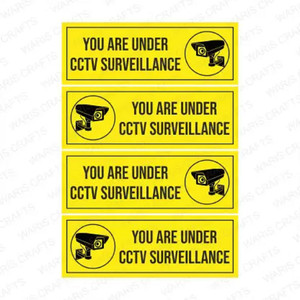 ImaginIn 12 inch Safety And Warning Sign Board CCTV H6 Surveillance ...