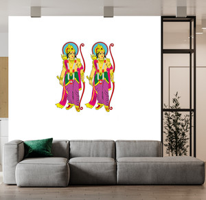 wallpics 24 inch Lord Shree Ram Religious Self Adhesive Decorative Wall ...