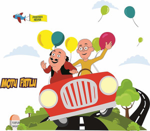 SYGA 70 cm PVC Vinyl 'Motu Patlu Wall Sticker Perfect for Kids Room ...