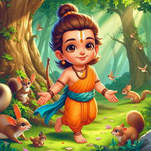 voorkoms 8 inch Shree Ram Wall Sticker House Decoration 8x8 Inces Self ...