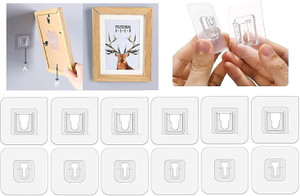 KHOOSHBU CREATION Pack of 10 Pairs Self-Adhesive Male-Female Magic Hook ...