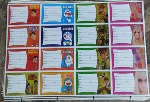 Super Easy 7.3 cm 160pcs Mixed Design Name Slip Note Books Paper ...