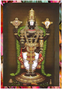 AK GRAPHICS 75 cm TIRUPATI BALAJI WALL STICCKER Self Adhesive Sticker ...