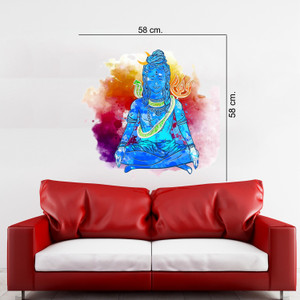 Decoration Stickers 58 cm mhadev ji wall sticker god _bhagwan ji wall ...