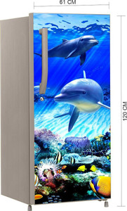 RKDigital Mart 120 cm Fridge Sticker Peel & Stick For Single Door ...