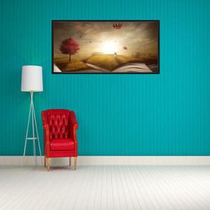 Sahaj Décor 9 inch Book of nature frame poster size (18x9 inch ) Self ...