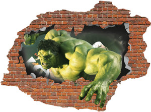 Sticker Wall 75 cm Brick hulk side 1 3d Art sticker Medium Sticker ...